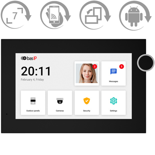 IP Видеодомофон BAS-IP AZ-07 L Black - купить в Киеве, цены на IP ...